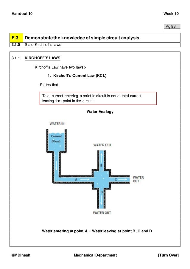 Basic electrical and electronic principles
