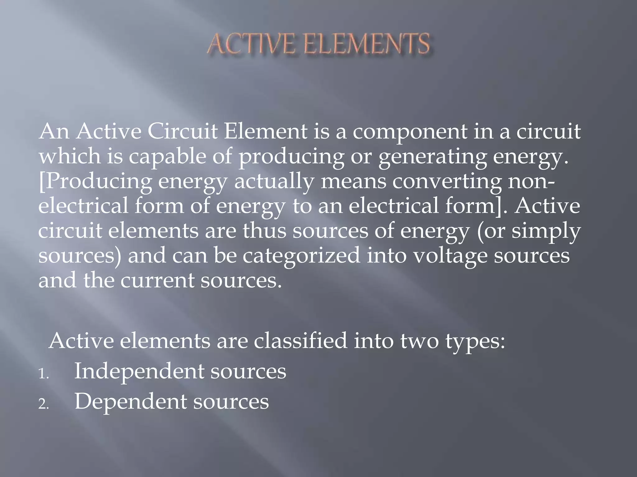 Basic electrical circuit theory | PPTX