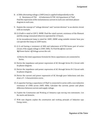 Basic Electrical Engineering | PDF