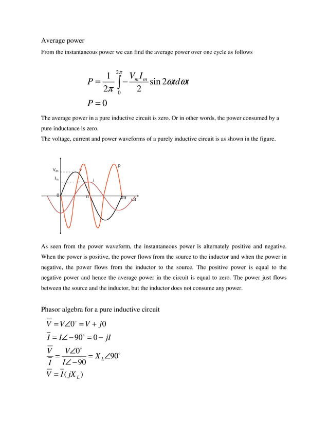Single phase AC circuit | PDF
