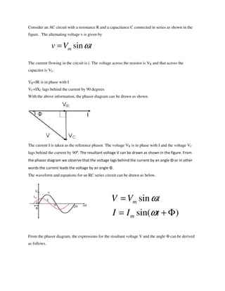 Single phase AC circuit | PDF
