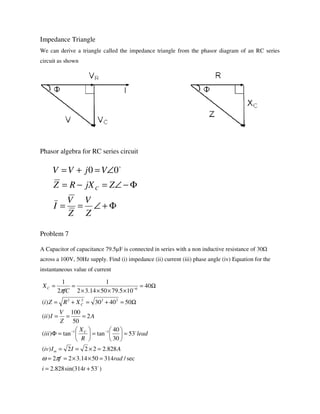 Single phase AC circuit | PDF