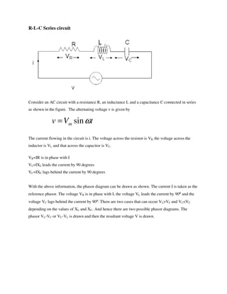 Single phase AC circuit | PDF