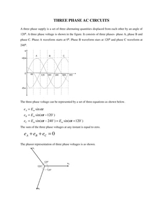 Single phase AC circuit | PDF