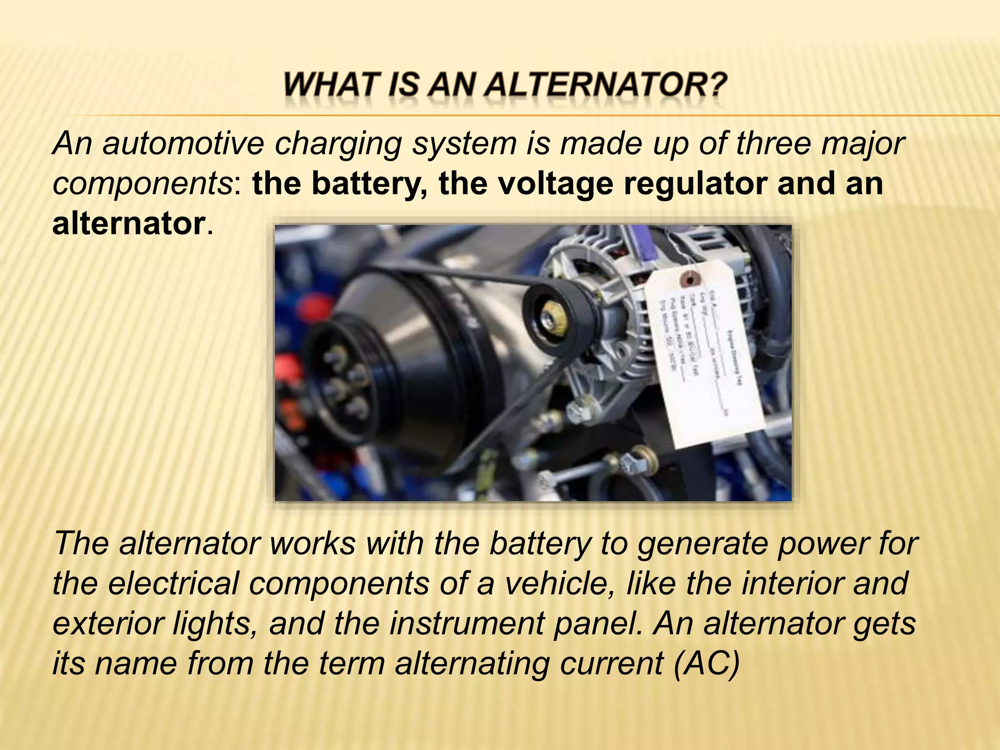 Basic electrical engineering_alternators | PPTX