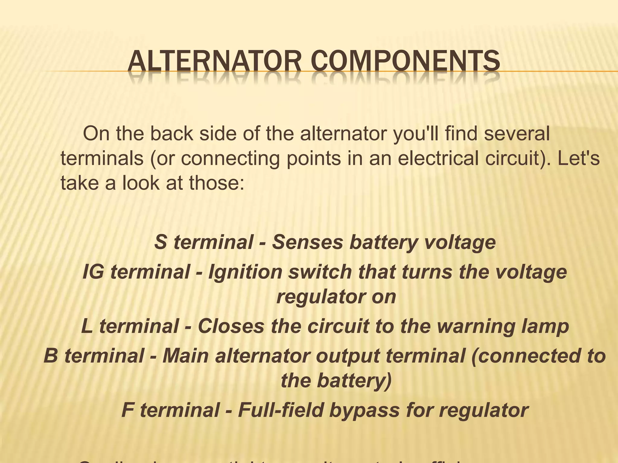 Basic electrical engineering_alternators | PPTX