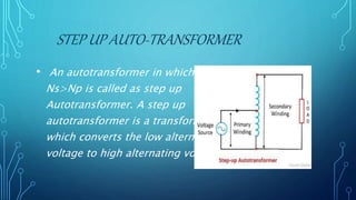 Basic electrical engineering (Autotransformer) | PPTX
