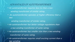 Basic electrical engineering (Autotransformer) | PPTX