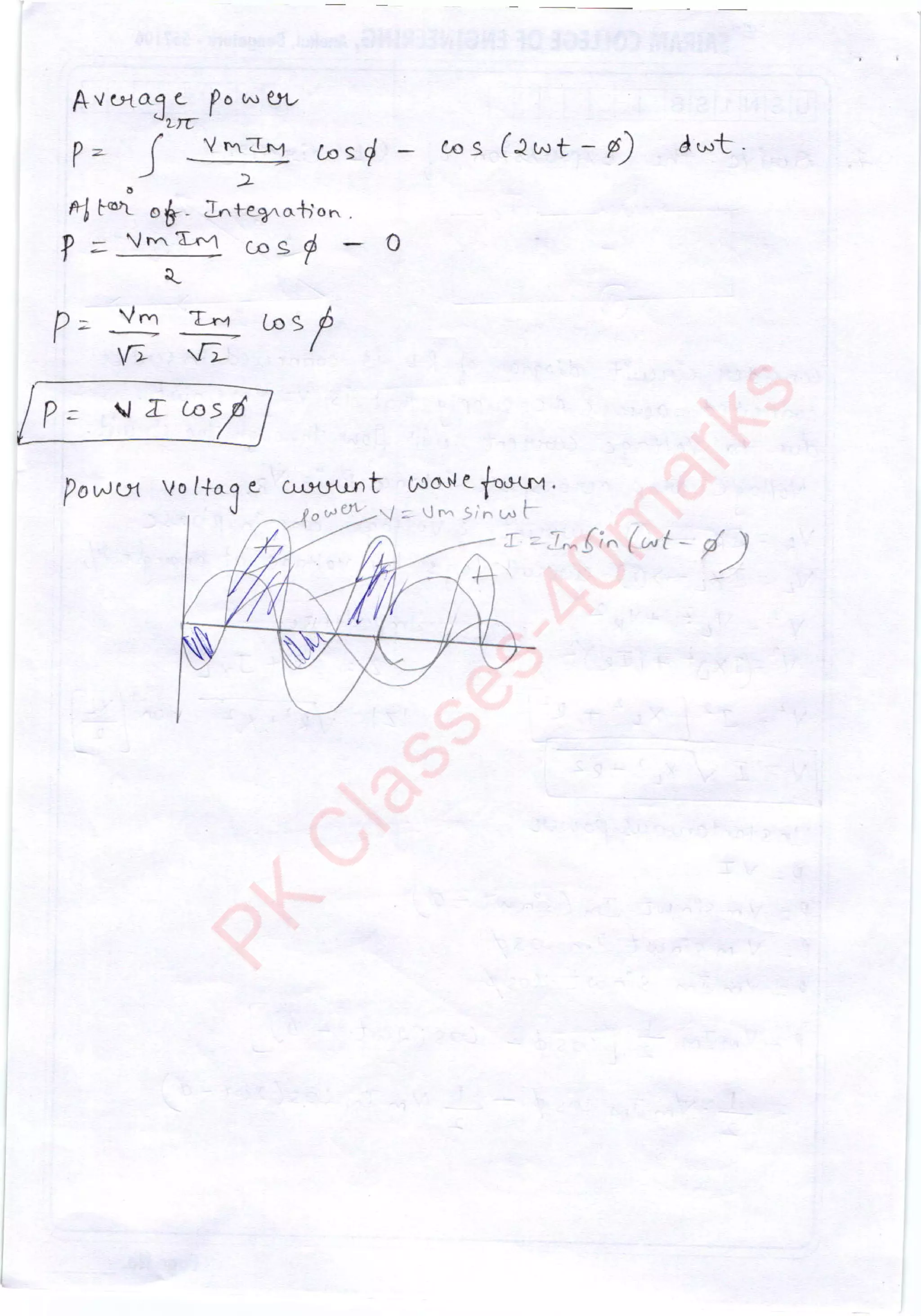 Basic Electrical Engineering Short notes | PDF
