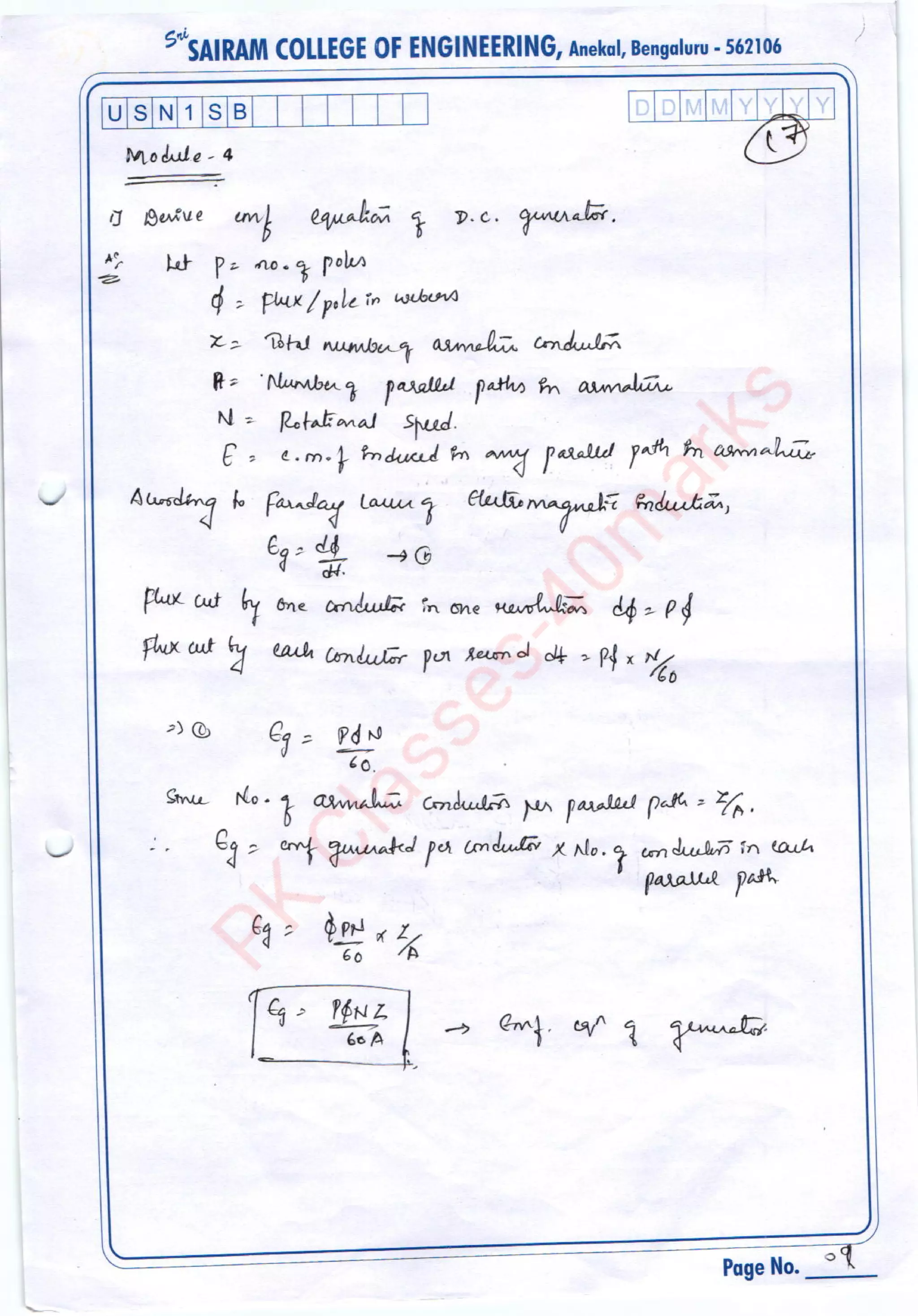 Basic Electrical Engineering Short notes | PDF