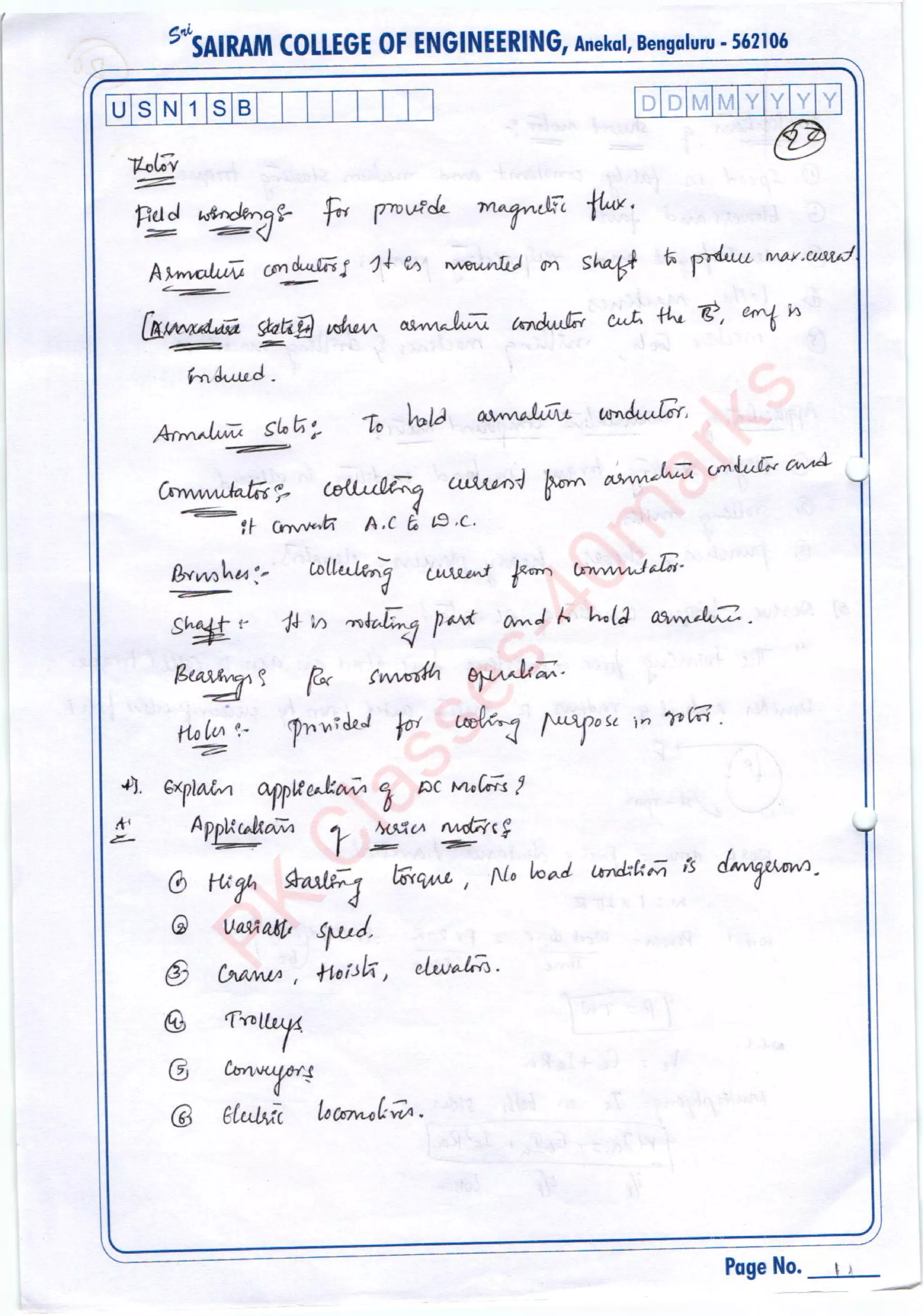 Basic Electrical Engineering Short notes | PDF