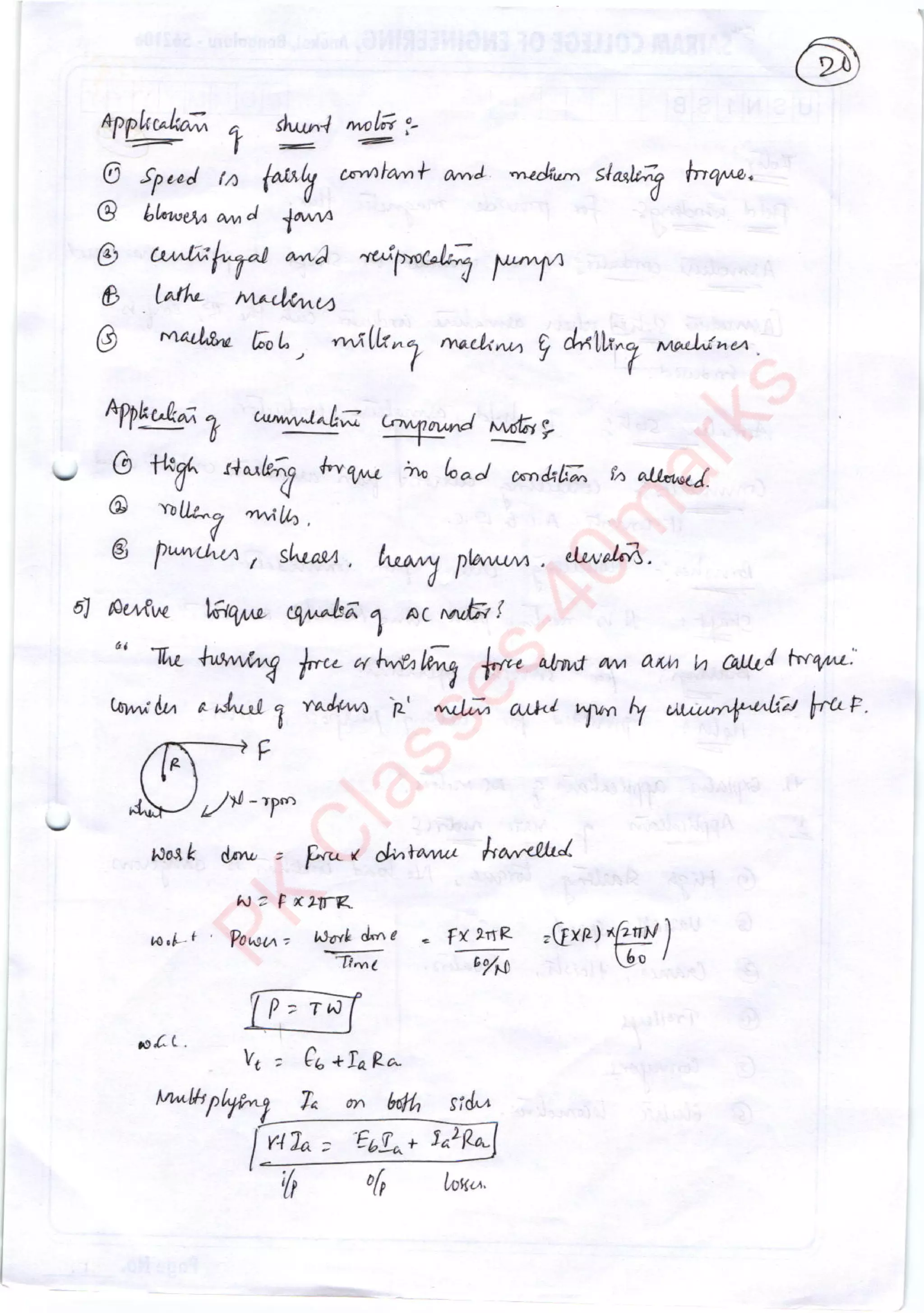 Basic Electrical Engineering Short notes | PDF