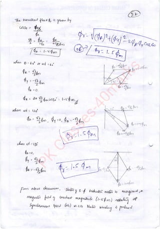 Basic Electrical Engineering Short notes | PDF