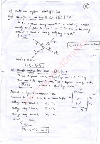 Basic Electrical Engineering Notes