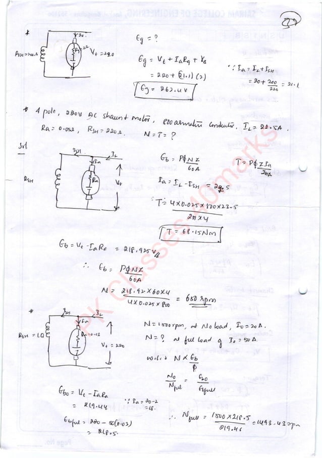 Basic Electrical Engineering Short notes