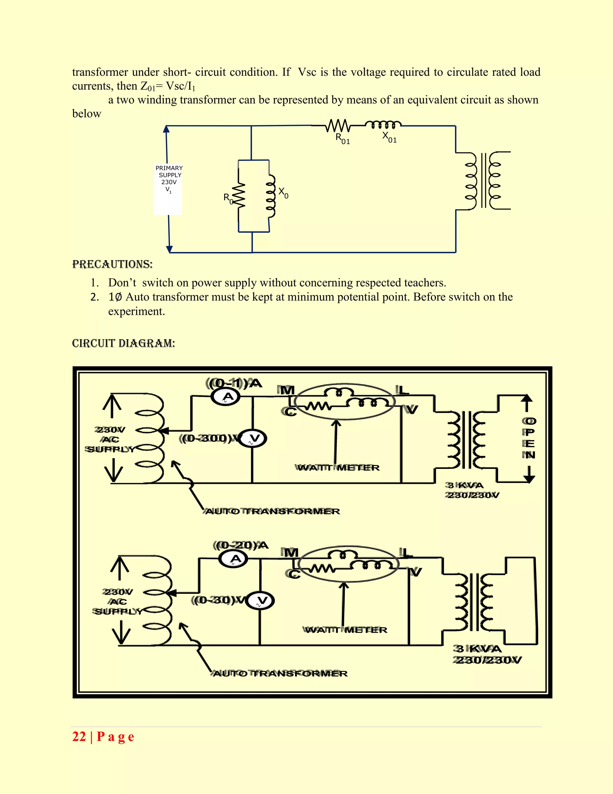 Basic electrical lab manual | PDF