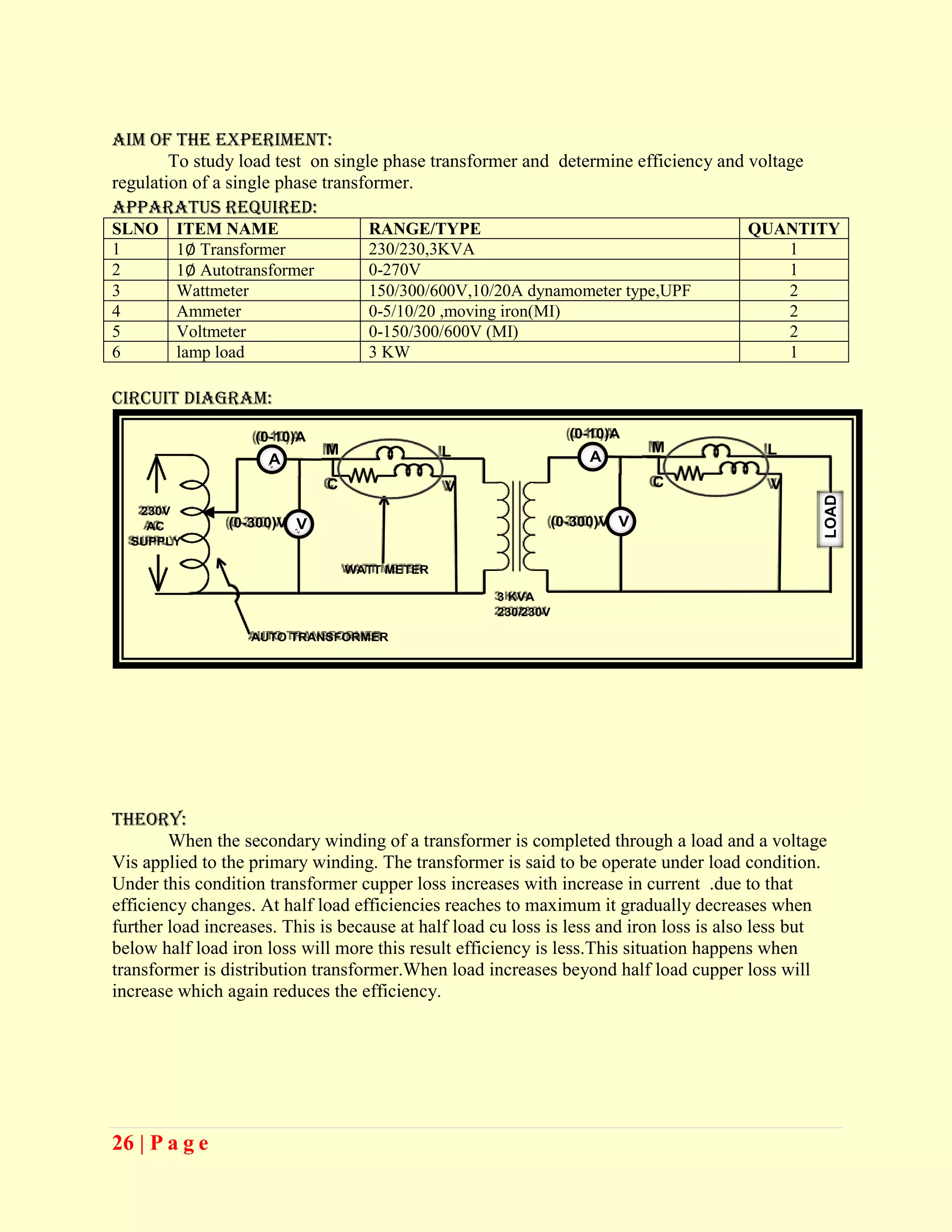 Basic electrical lab manual | DOCX