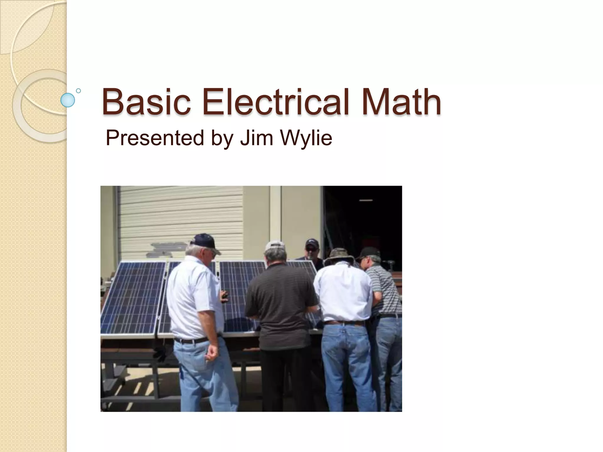 Basic electrical math | PPSX
