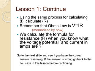 Basic electrical math | PPSX | Chemistry | Science