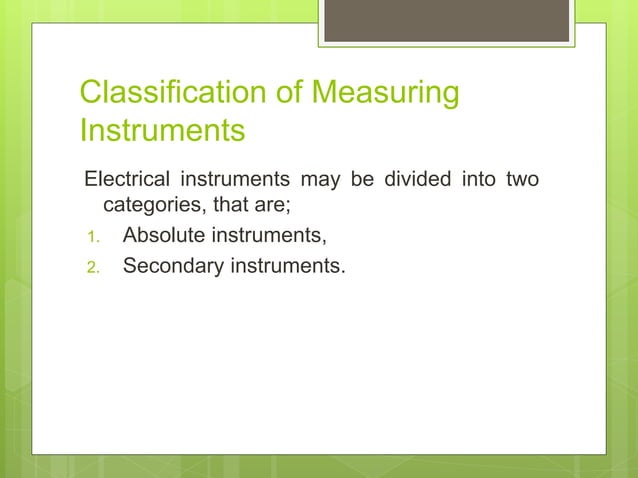 Basic electrical measuring instruments | PPTX