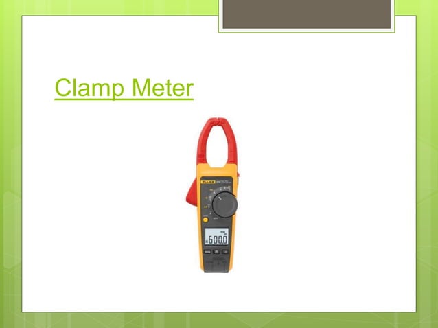 Basic electrical measuring instruments | PPTX