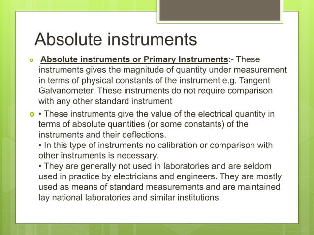 Basic electrical measuring instruments | PPTX