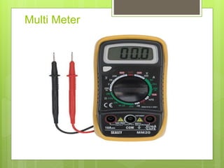 Basic electrical measuring instruments | PPTX