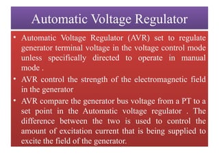 Basic Electrical of Power plant , SLD , Excitation | PPSX