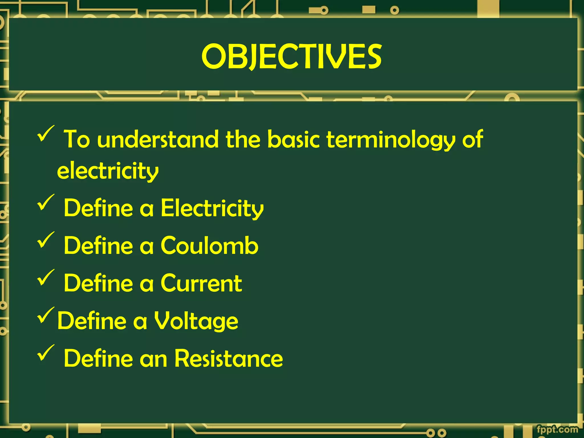 Basic electrical quantities | PPT