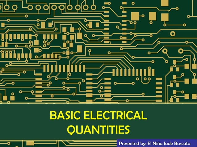 Basic electrical quantities | PPT | Physics | Science