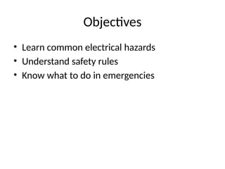 Basic_Electrical_Safety.power point slides | PPTX