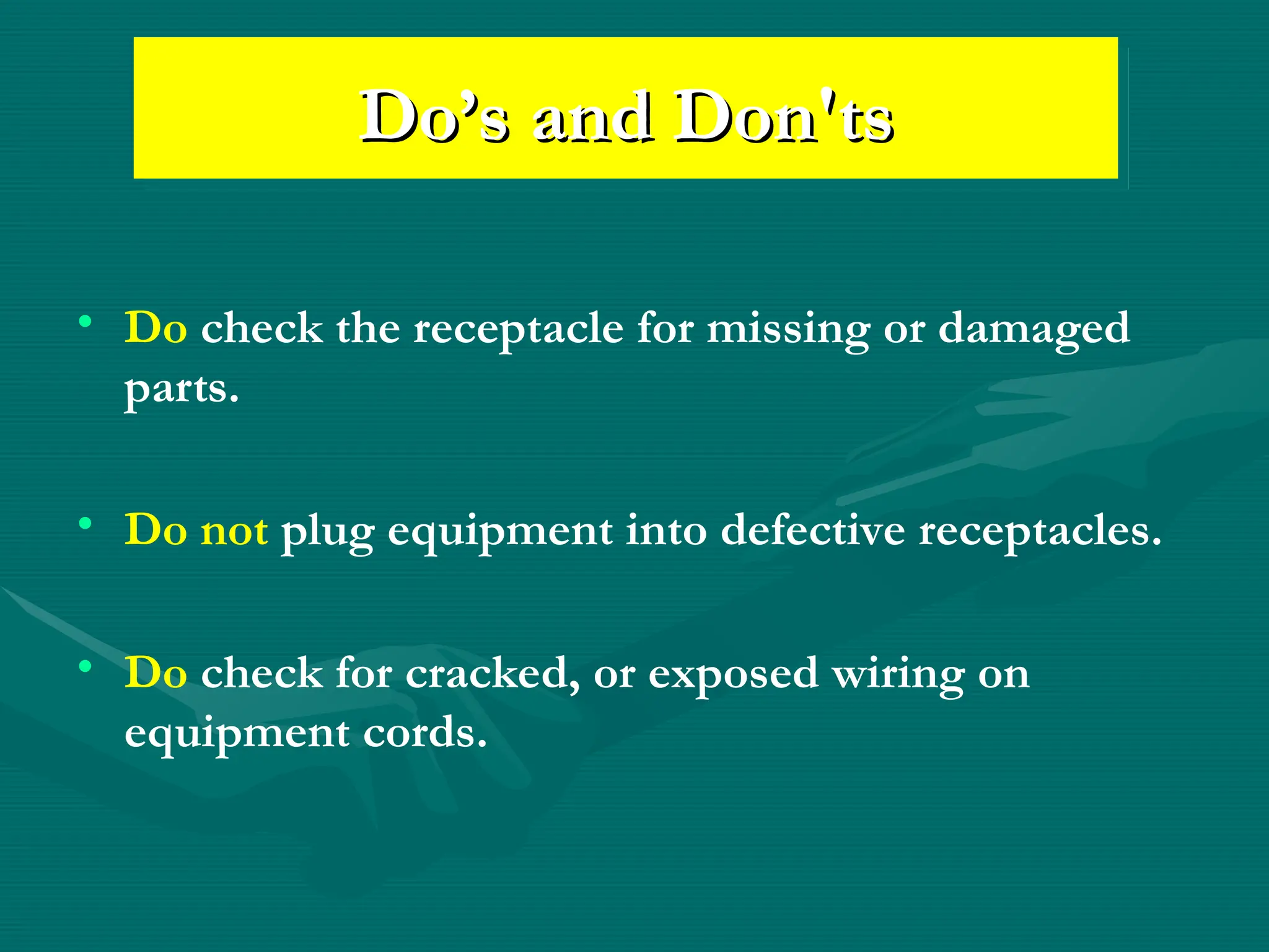 Basic Electrical Safety 1YUTEFEFDFDFX.ppt