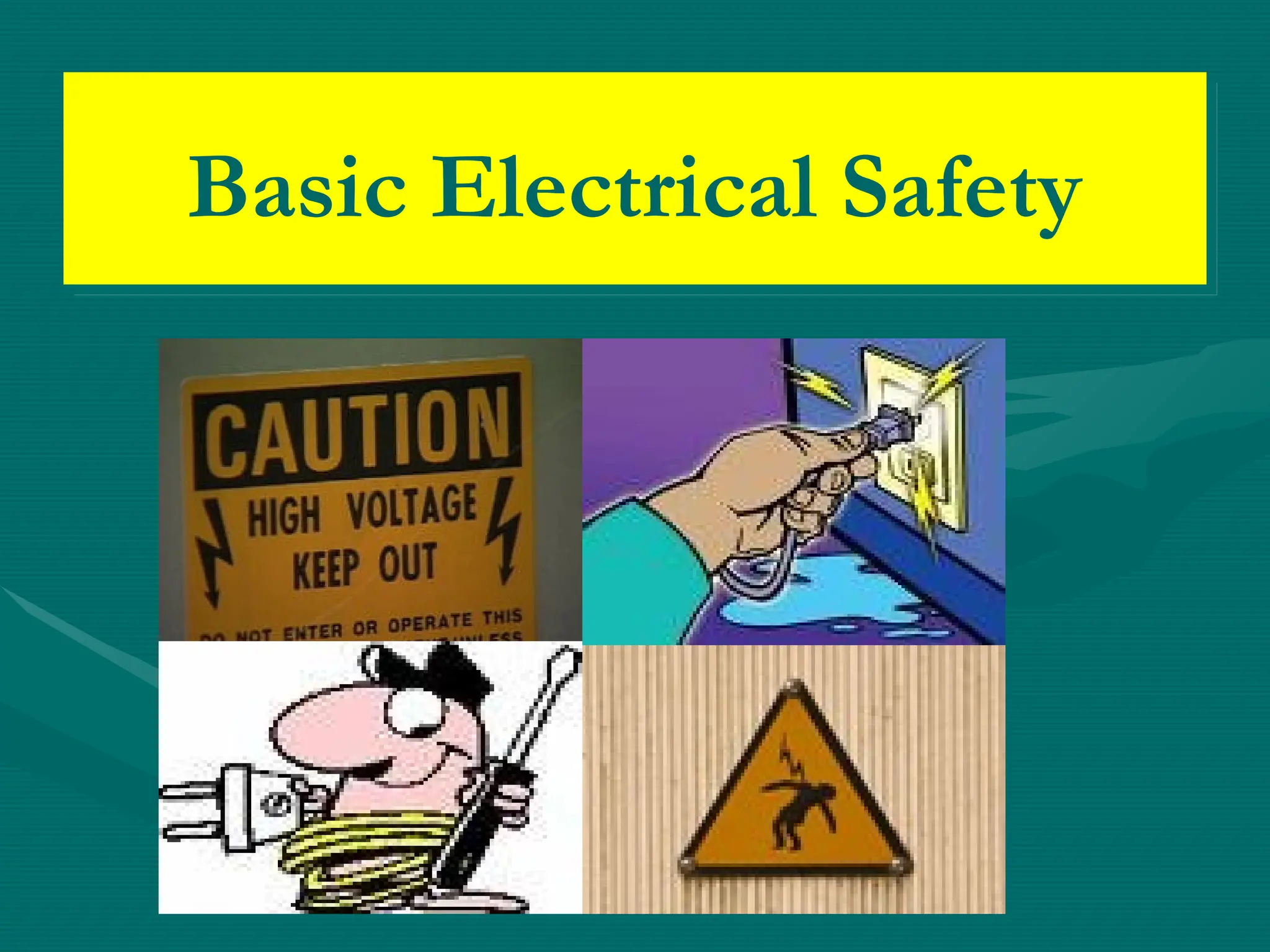 Basic Electrical Safety 1YUTEFEFDFDFX.ppt | Home Appliances | Home & Garden