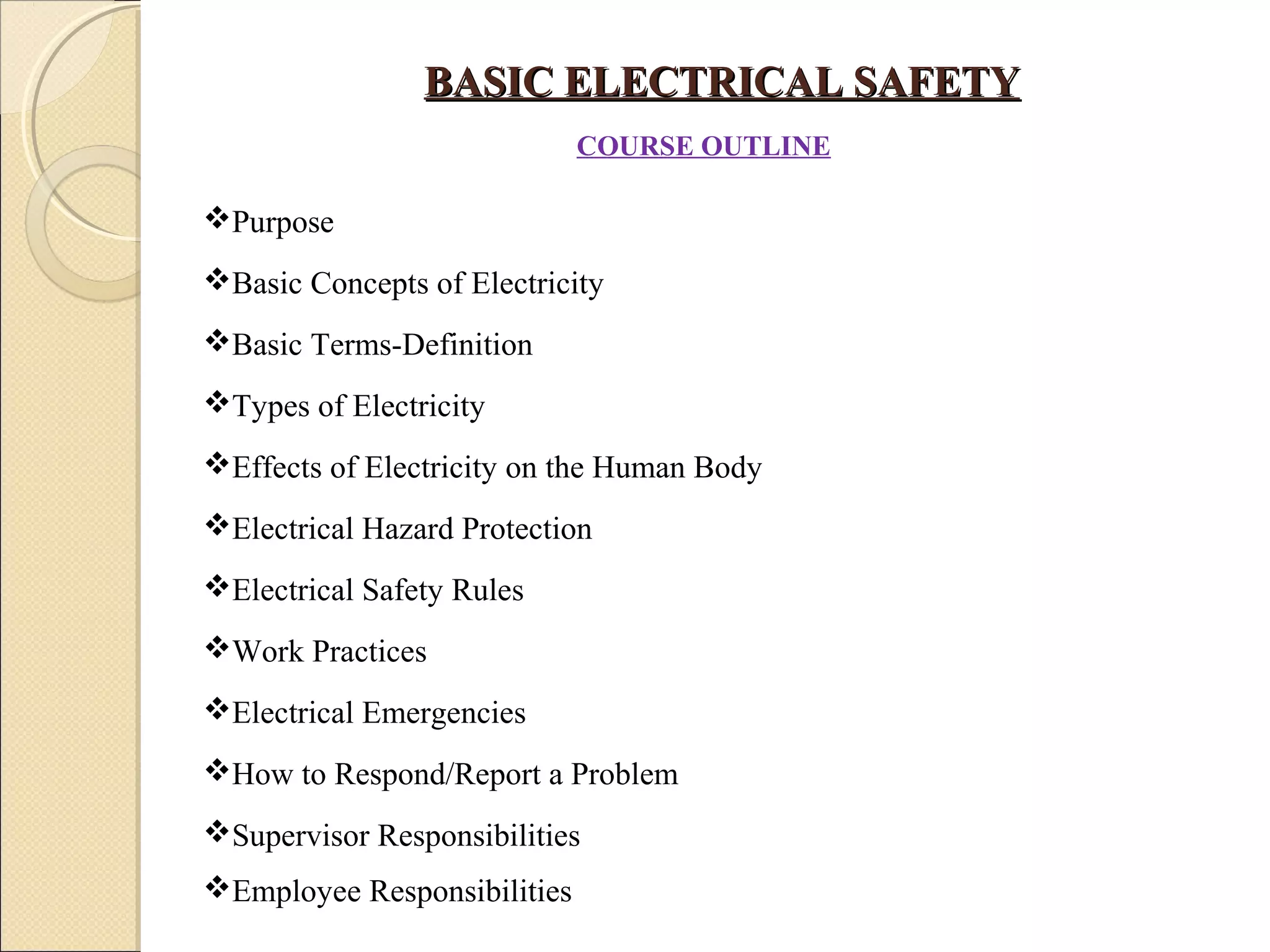 electrical safety Training | PPT