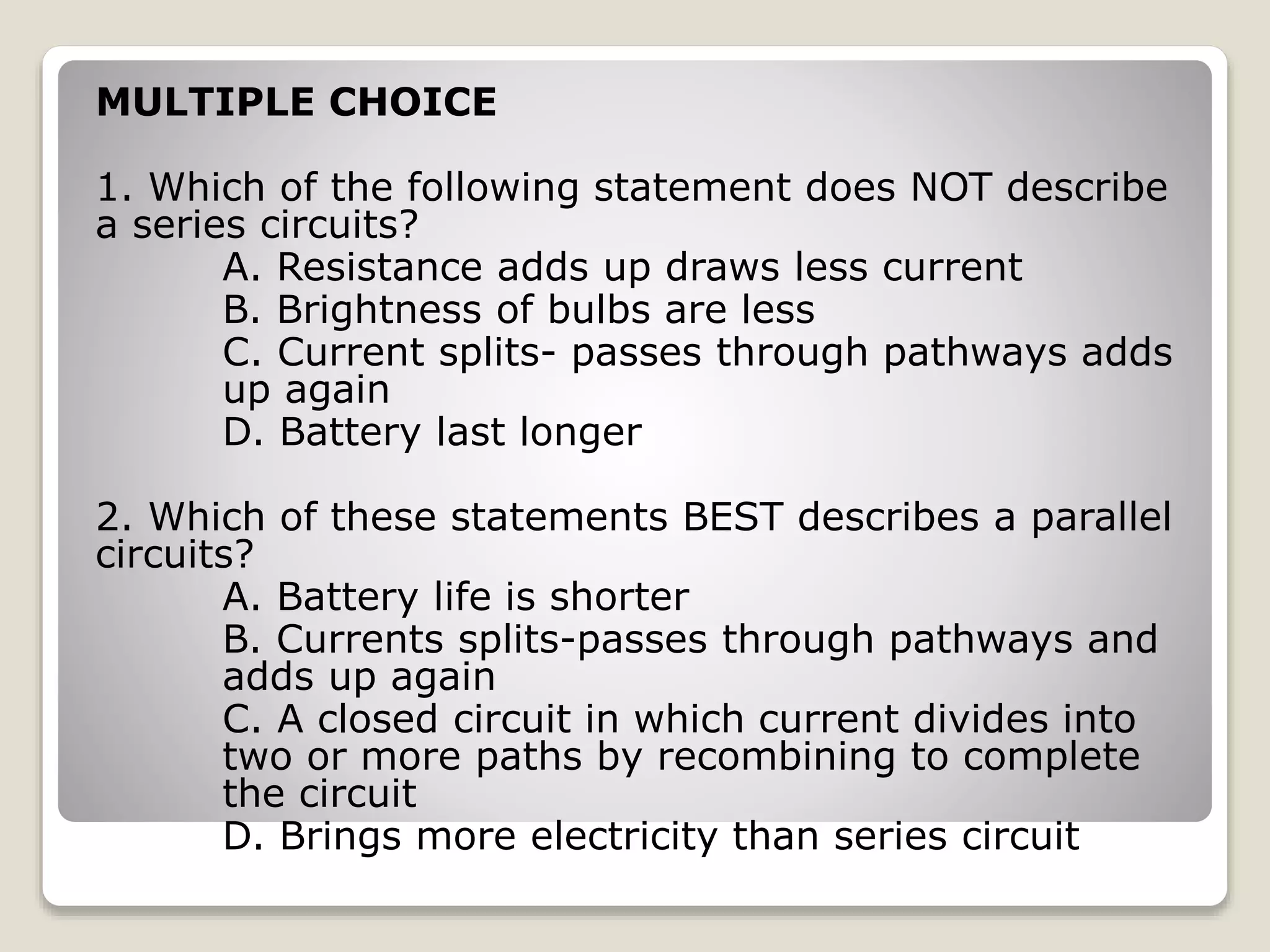 Basic electricity | PPTX