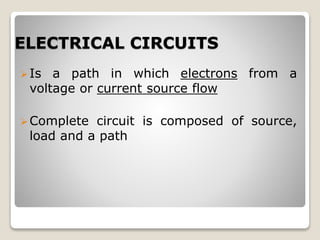 Basic electricity | PPTX