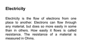 BASIC ELECTRICITY.pptx | Chemistry | Science