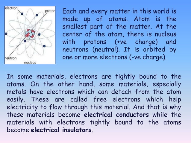 Basic Electricity | PPTX | Chemistry | Science