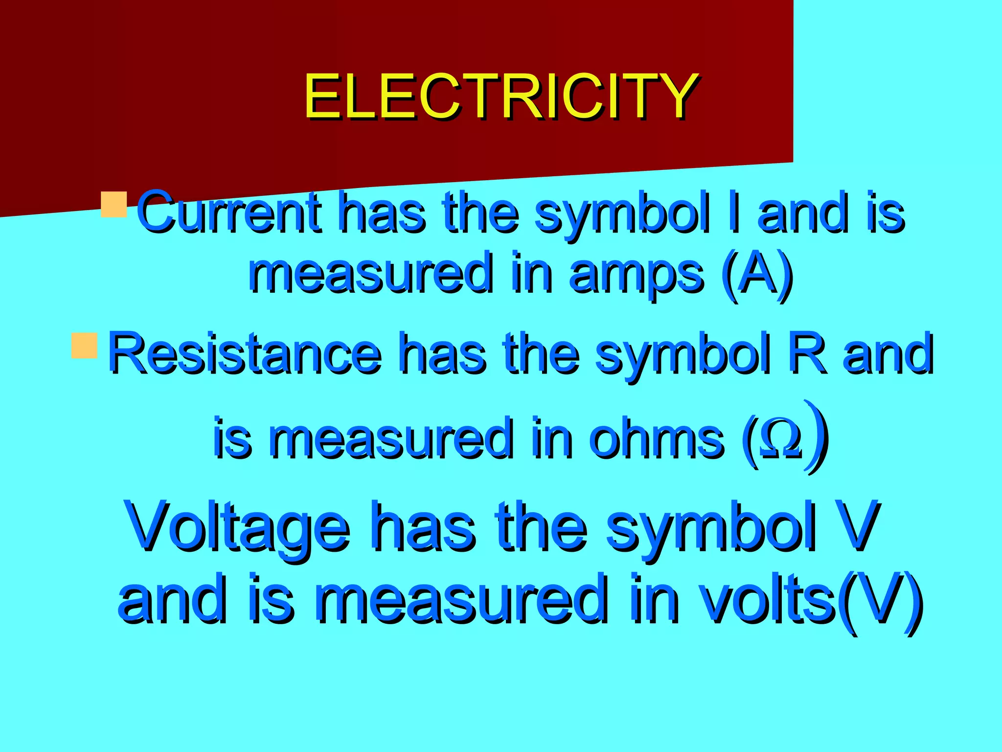 Basic electricity 2 | PPT | Physics | Science