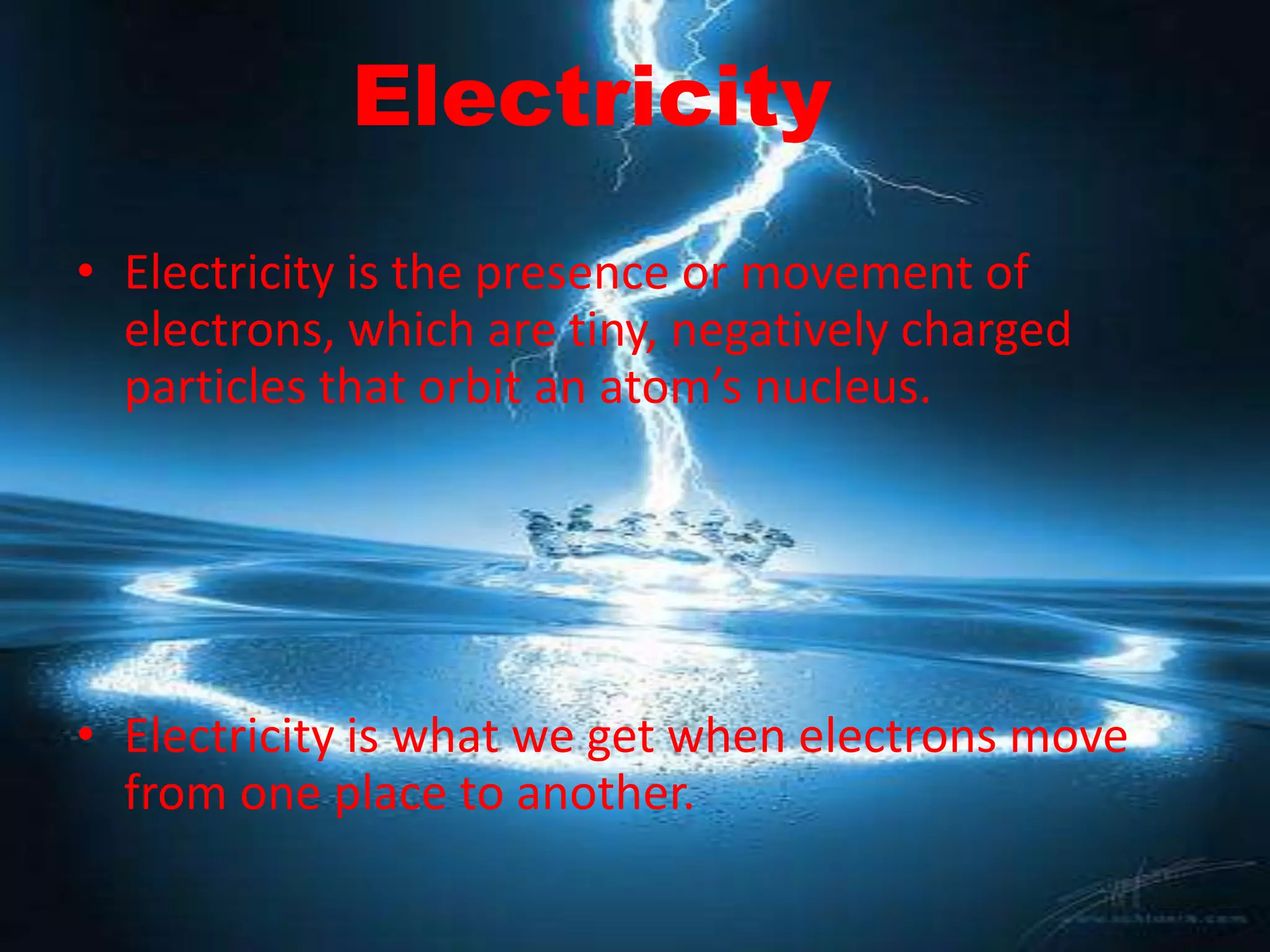 Basic Electricity 4th grade level | PPTX