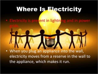 Basic Electricity 4th grade level | PPTX