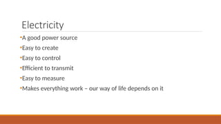 BASIC ELECTRICITY & ELECTRONICS.pptx....... | PPTX