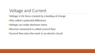 BASIC ELECTRICITY & ELECTRONICS.pptx....... | PPTX