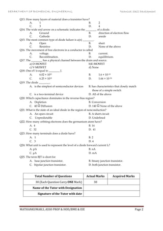 Basic Electron Devices (Multi-Choice Questions) - Mathankumar.S (VMKVEC ...
