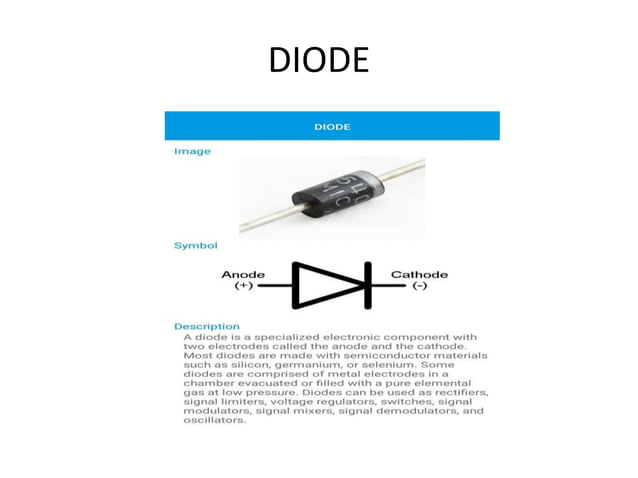 Basic electronic components | PPT | Free Download