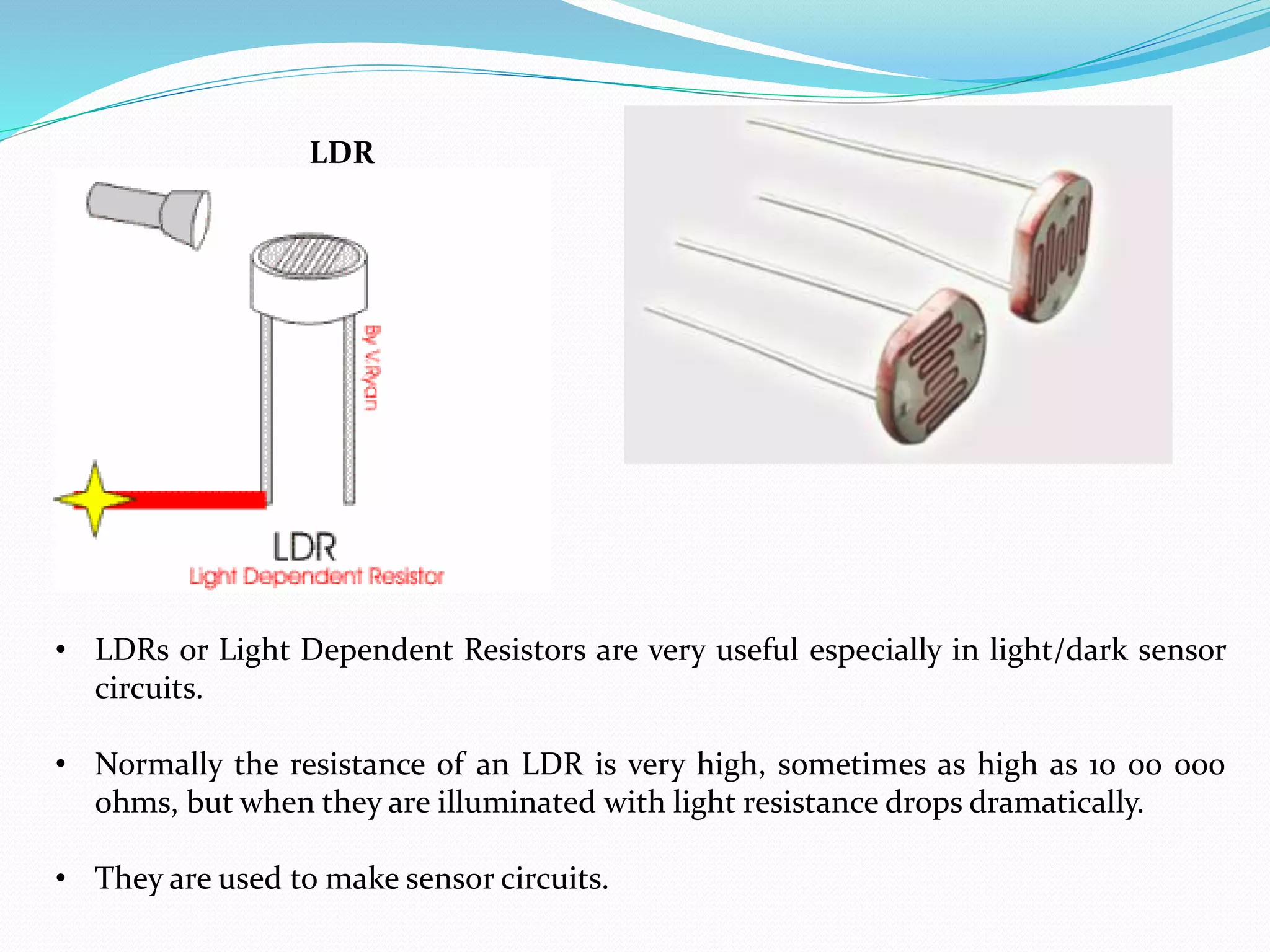Basic electronic components used in robotics | PPTX