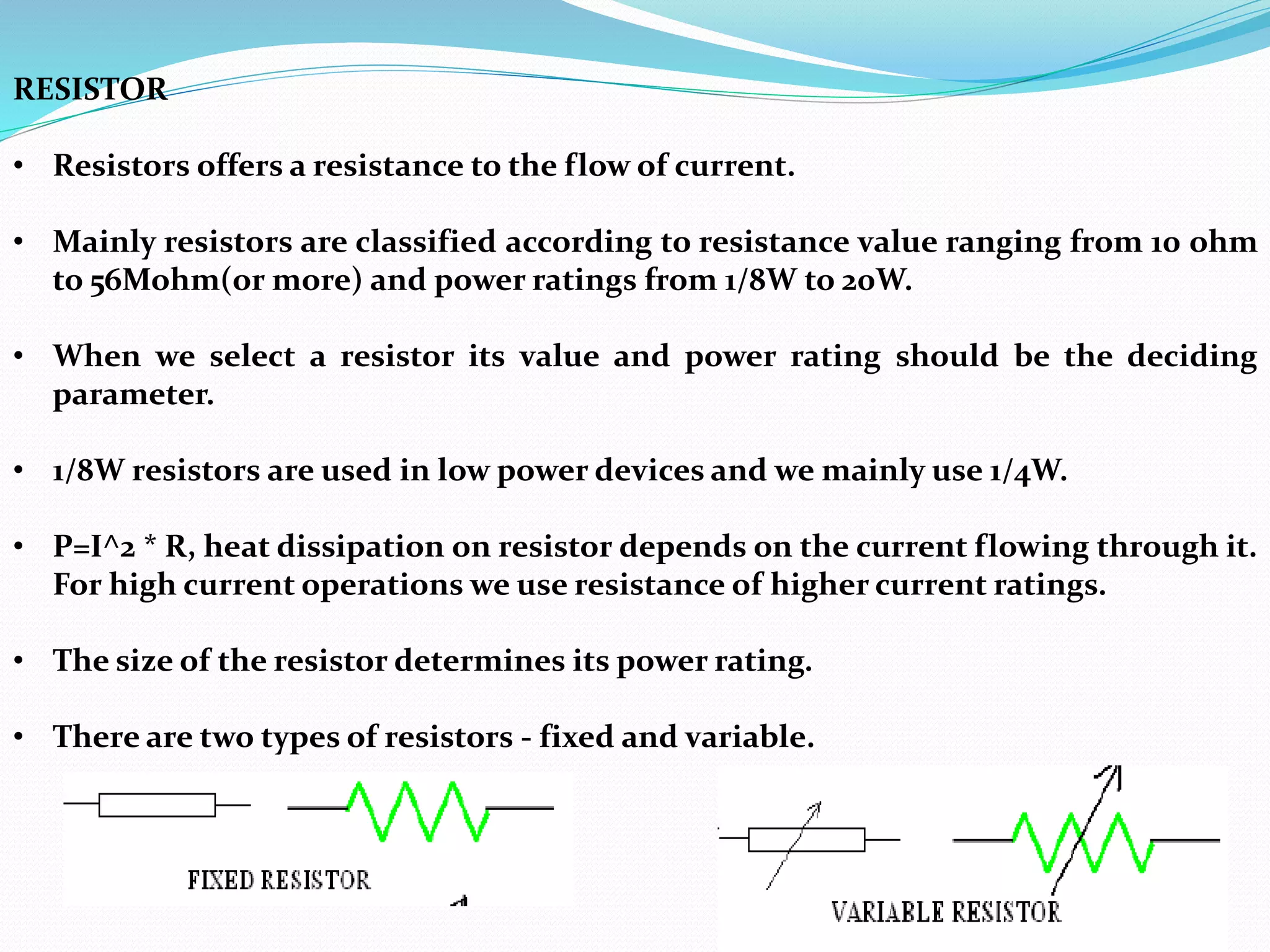 Basic electronic components used in robotics | PPTX