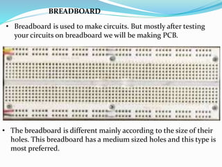 Basic electronic components used in robotics | PPTX