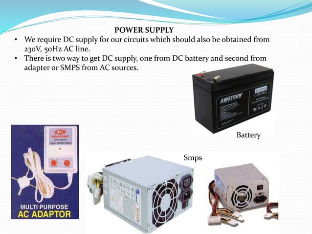 Basic electronic components used in robotics | PPT