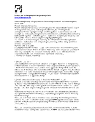 Basic+electronic+interview+questions+and+answers | PDF